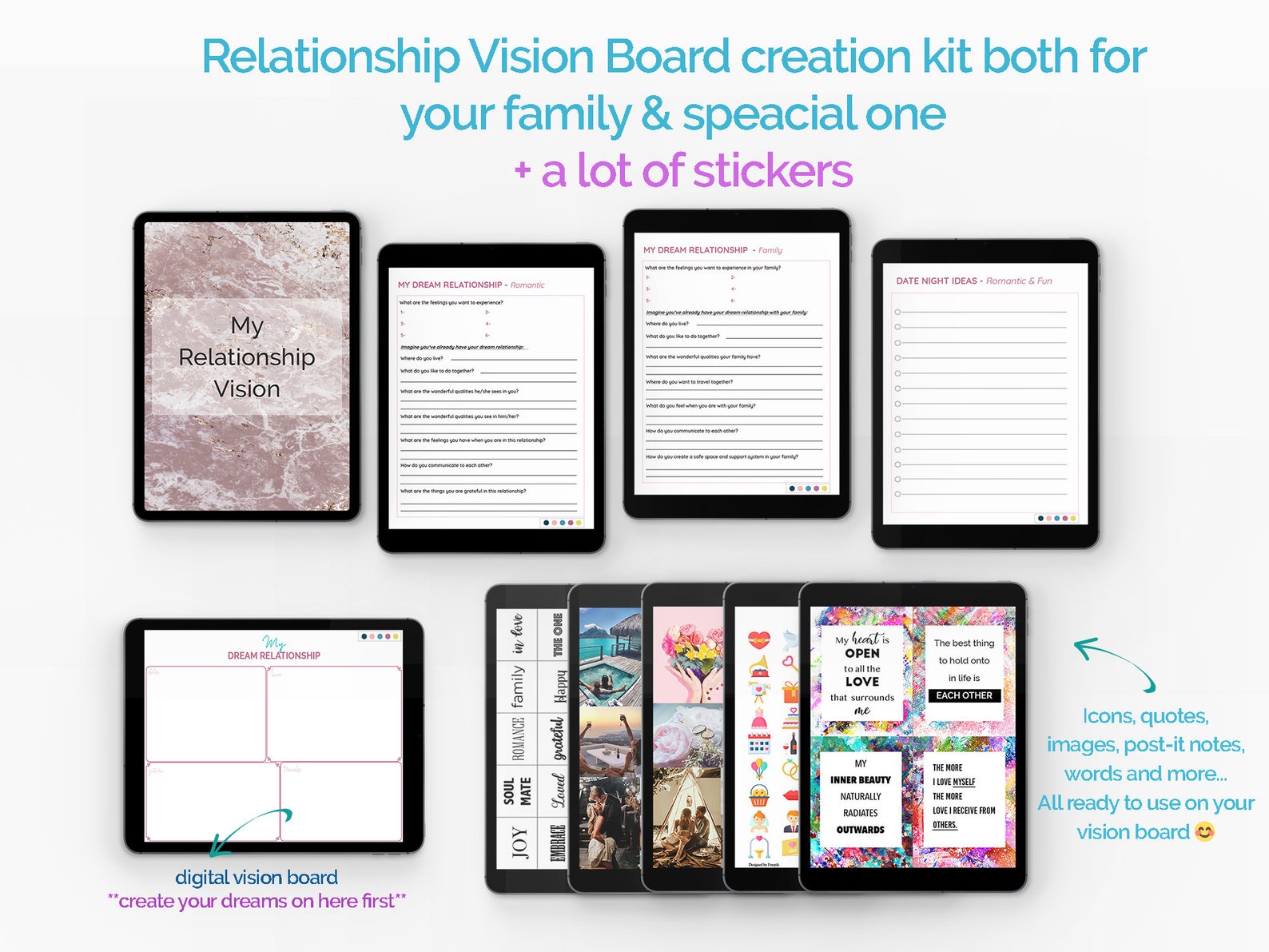 Digital Ultimate Life Vision Board Kit 2023 Dream Board for - Etsy Canada