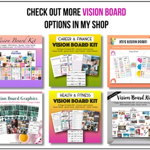 Digital Ultimate Life Vision Board Kit 2025, Dream Board for Goodnotes ...