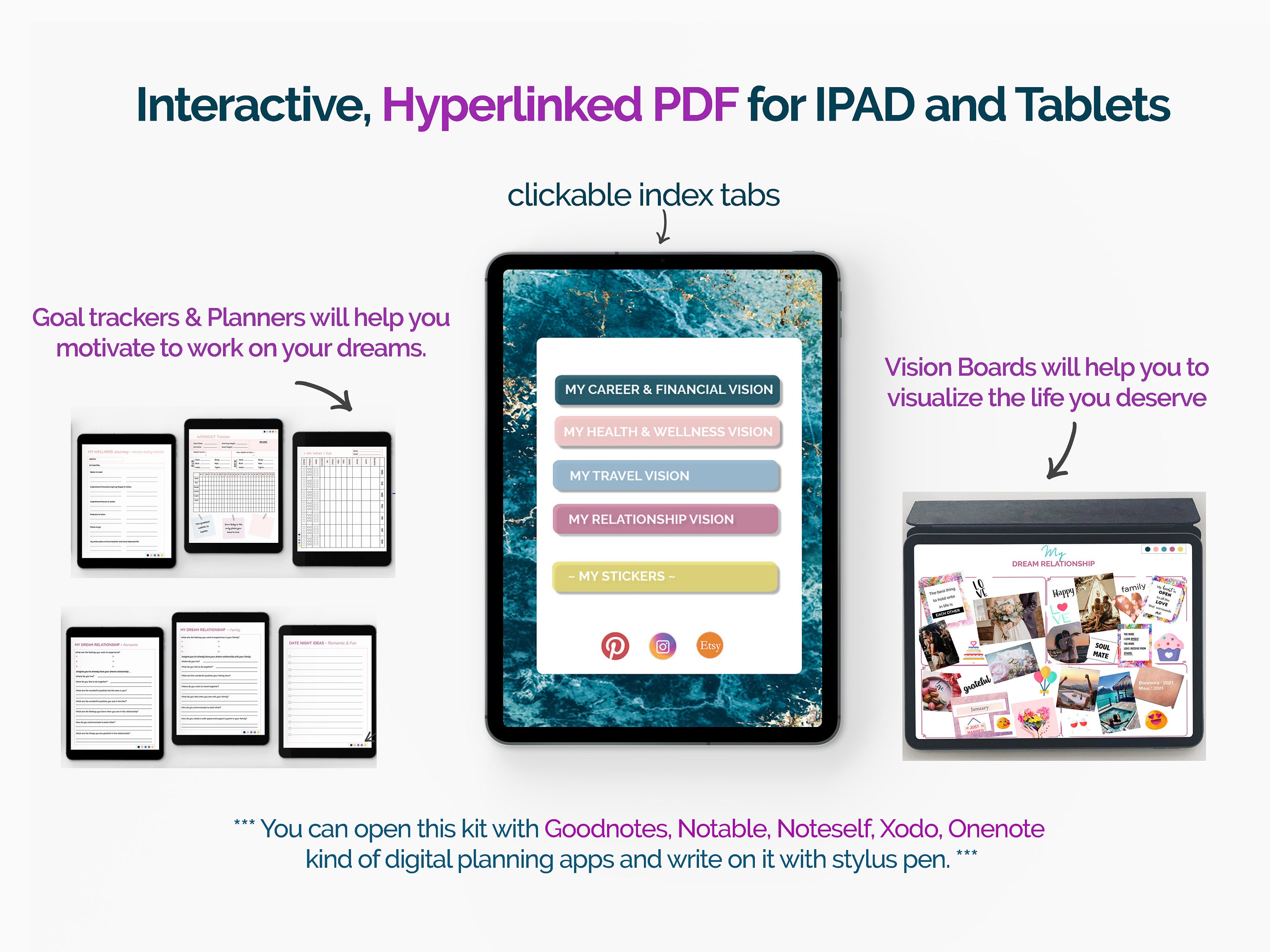 Digital Ultimate Life Vision Board Kit 2023 Dream Board for - Etsy Canada