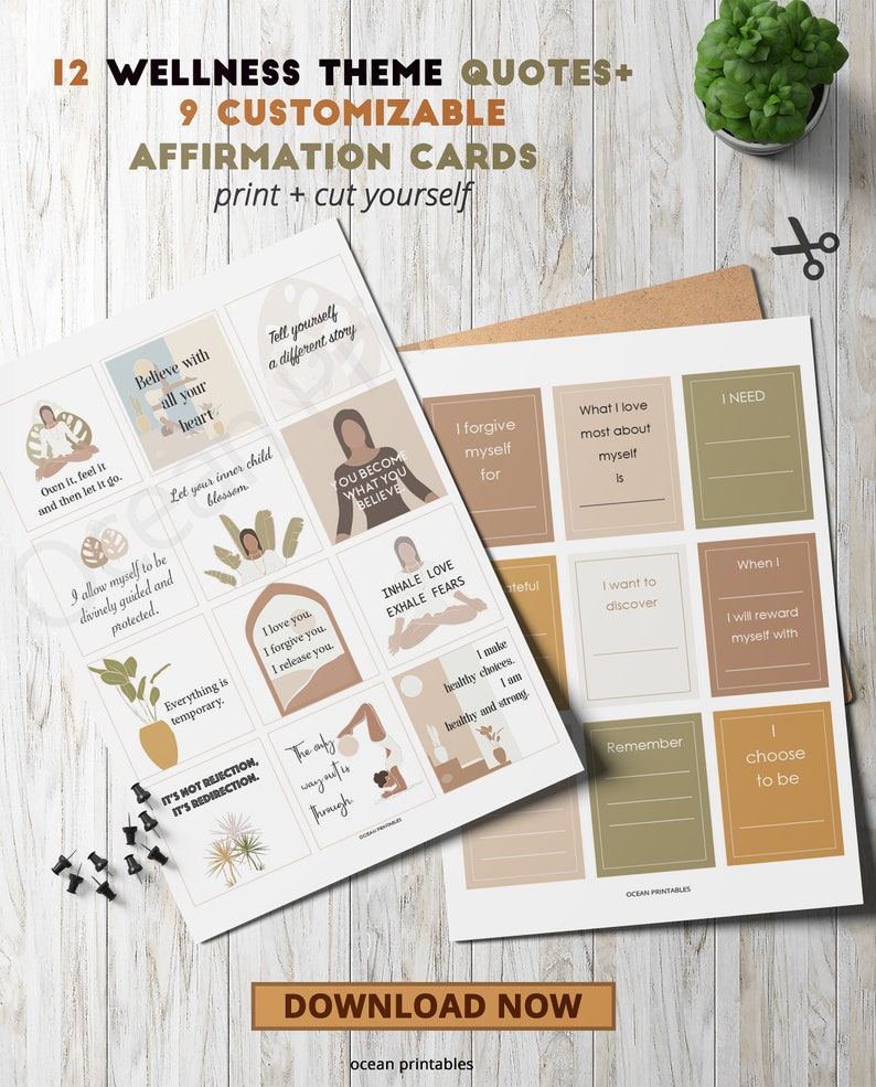 Printable Wellness & Spiritual Vision Board Kit 2026, Manifestation ...