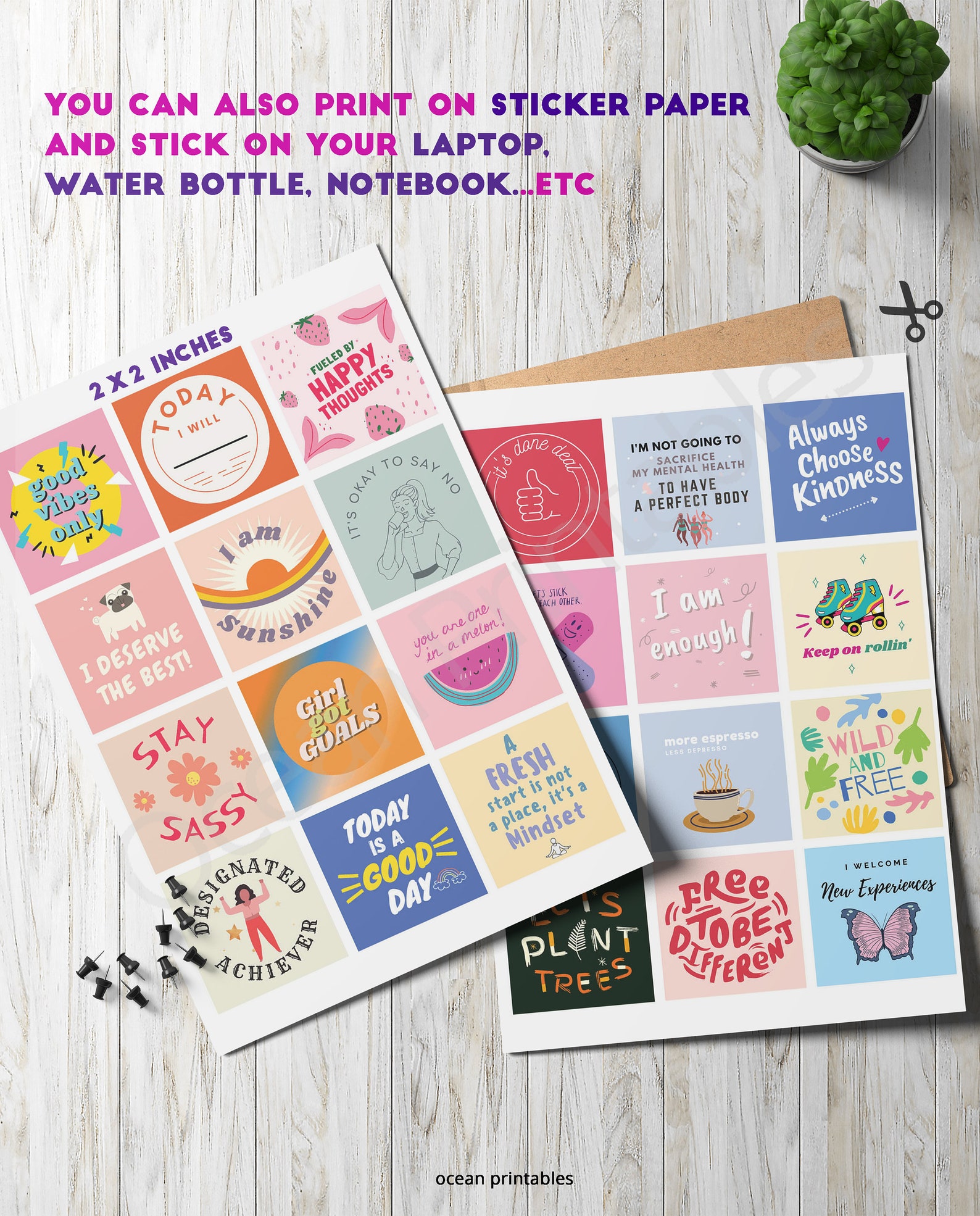 Vision Board Card Deck, Printable Affirmation Quote Cards, Memory Dream ...