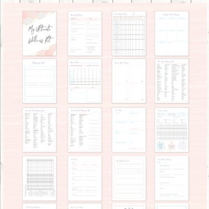 Exercise Tracker, Monthly Fitness Planner, Workout Tracker, Gym Diary ...