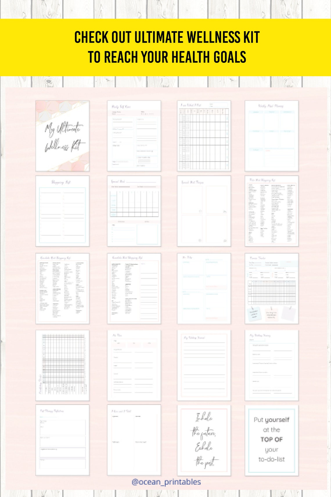 2023 Vision Board Kit Printable Manifesting Affirmation Cut Etsy