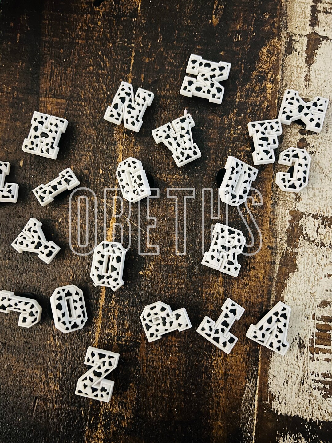 Classic Cow Print Croc Western Shoe Charms - Etsy