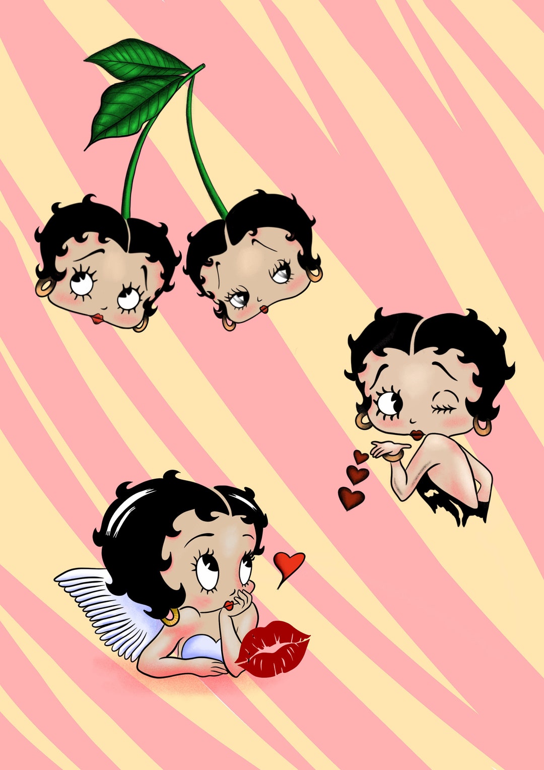 Betty Boop Original Art Print - Etsy