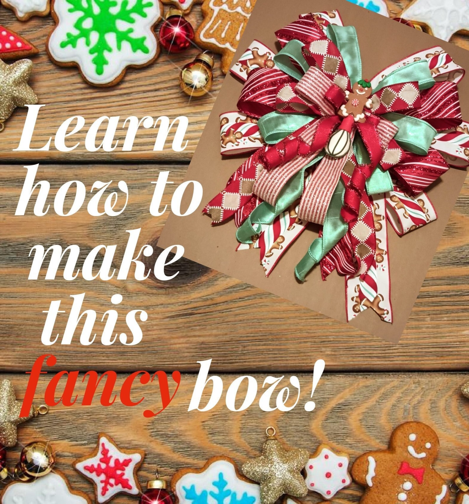 How to Make a Bow Tutorial, Easy Bow Tutorial, Wreath Bow Instructions ...