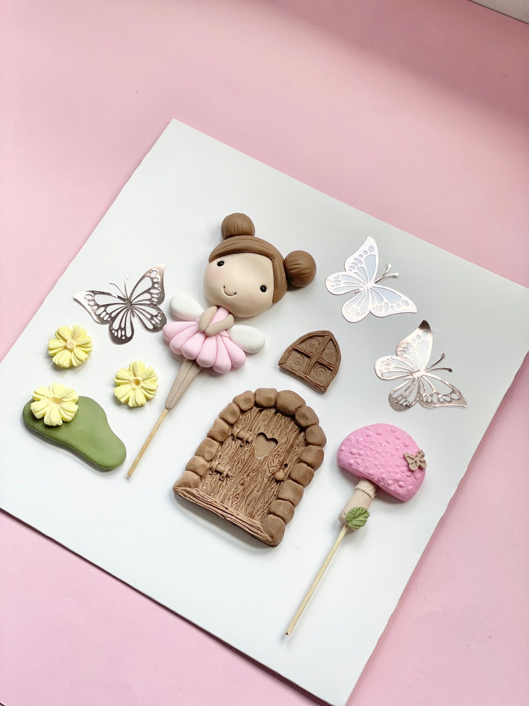 Fairy Flapper Set (fondant Cake Toppers) - Etsy