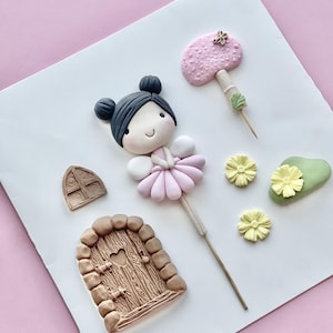 Fairy Flapper Set (fondant Cake Toppers) - Etsy