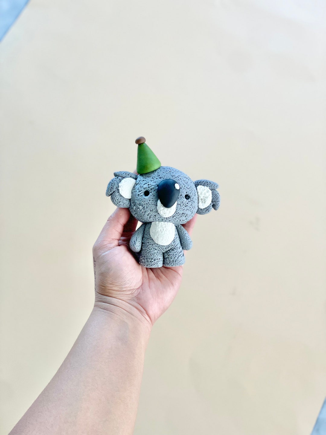 Furry Koala Fondant Cake Topper - Etsy