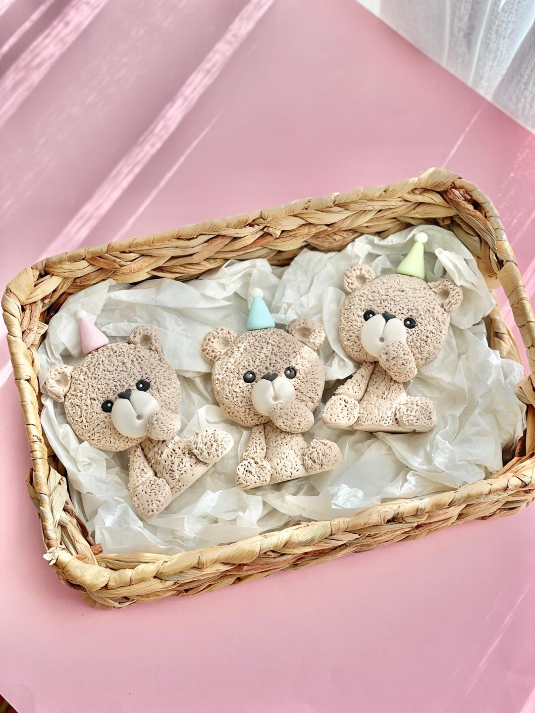 Furry Bear Fondant Cake Topper - Etsy