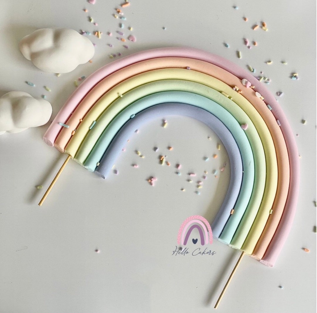Giant Rainbow Cake Topper - Etsy