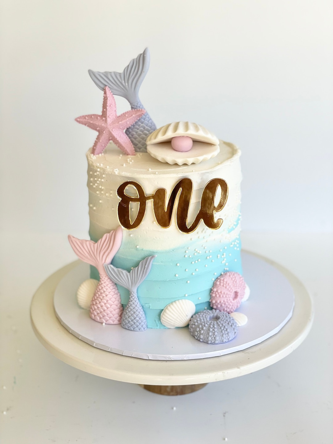 Mermaid Fondant Cake Toppers - Etsy