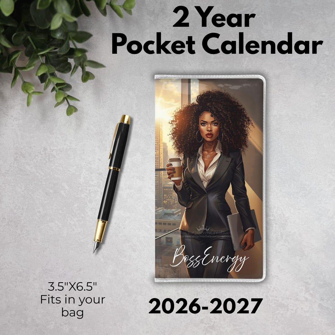 Boss Energy 2026-2027 Pocket Calendar | Mini Pocket Planner - Etsy