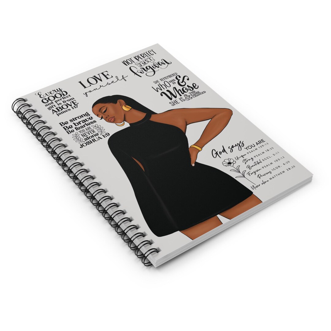 Black Women Inspired Notebook Journal Cute Spiral Notebook Personal ...
