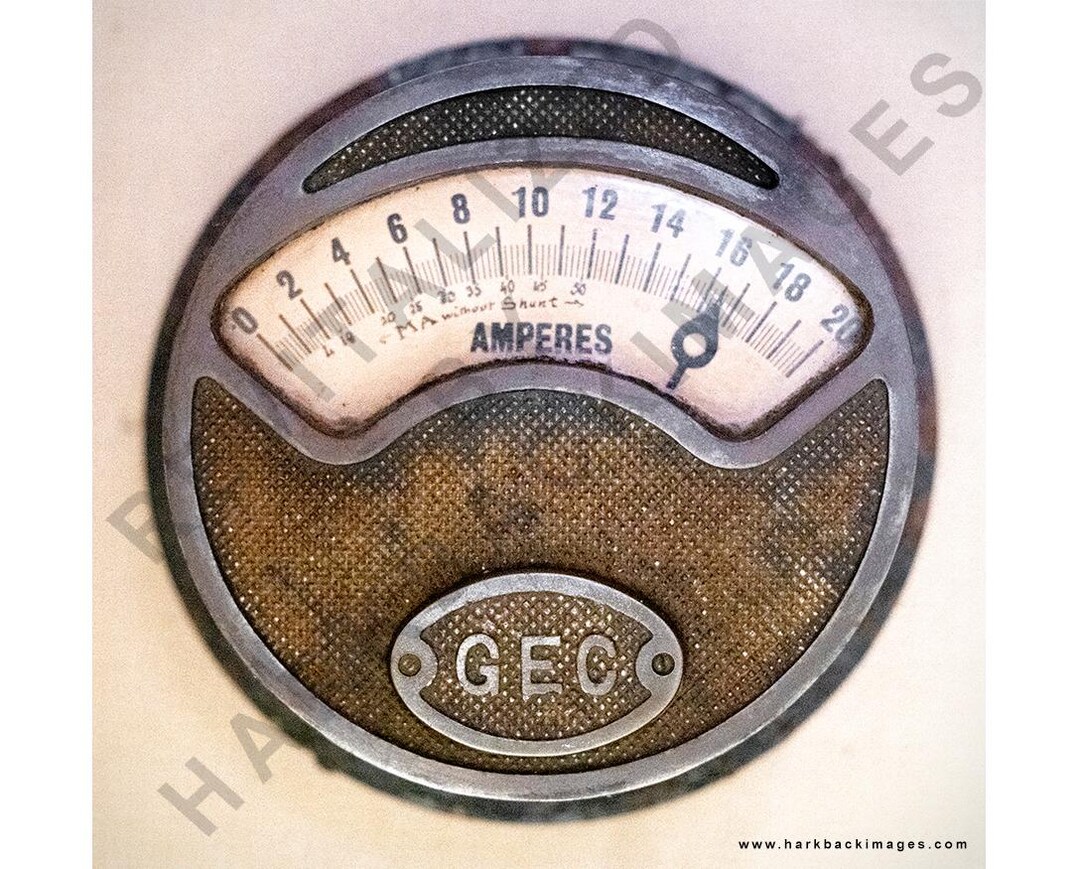Vintage, Ironclad Ammeter (HD Digitally Enhanced Print) - Etsy
