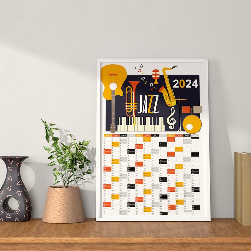 Jazz 2025 Calendar - Etsy