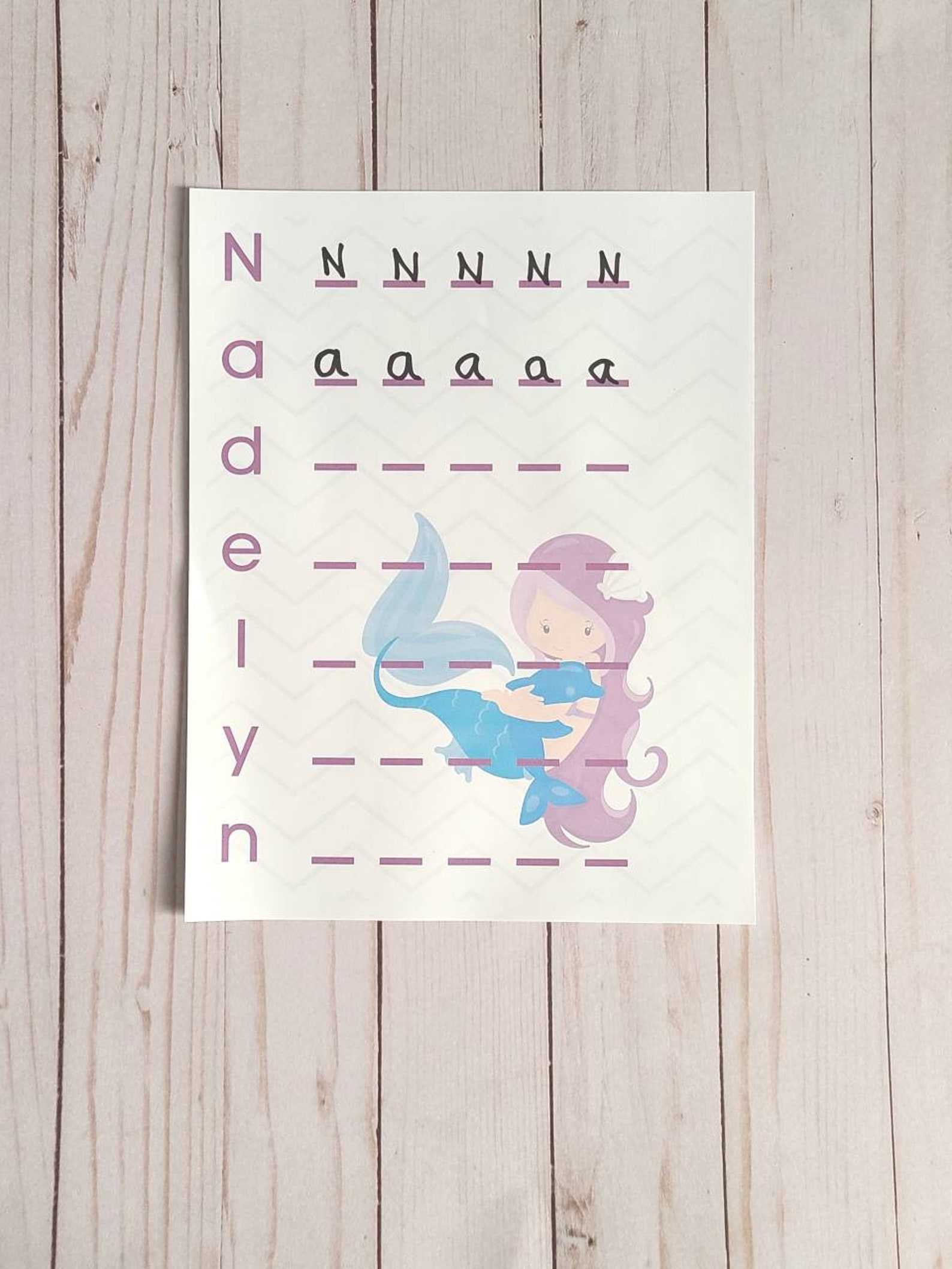 Personalized Dry Erase Name Writing Mat, Name Writing Practice, Name ...