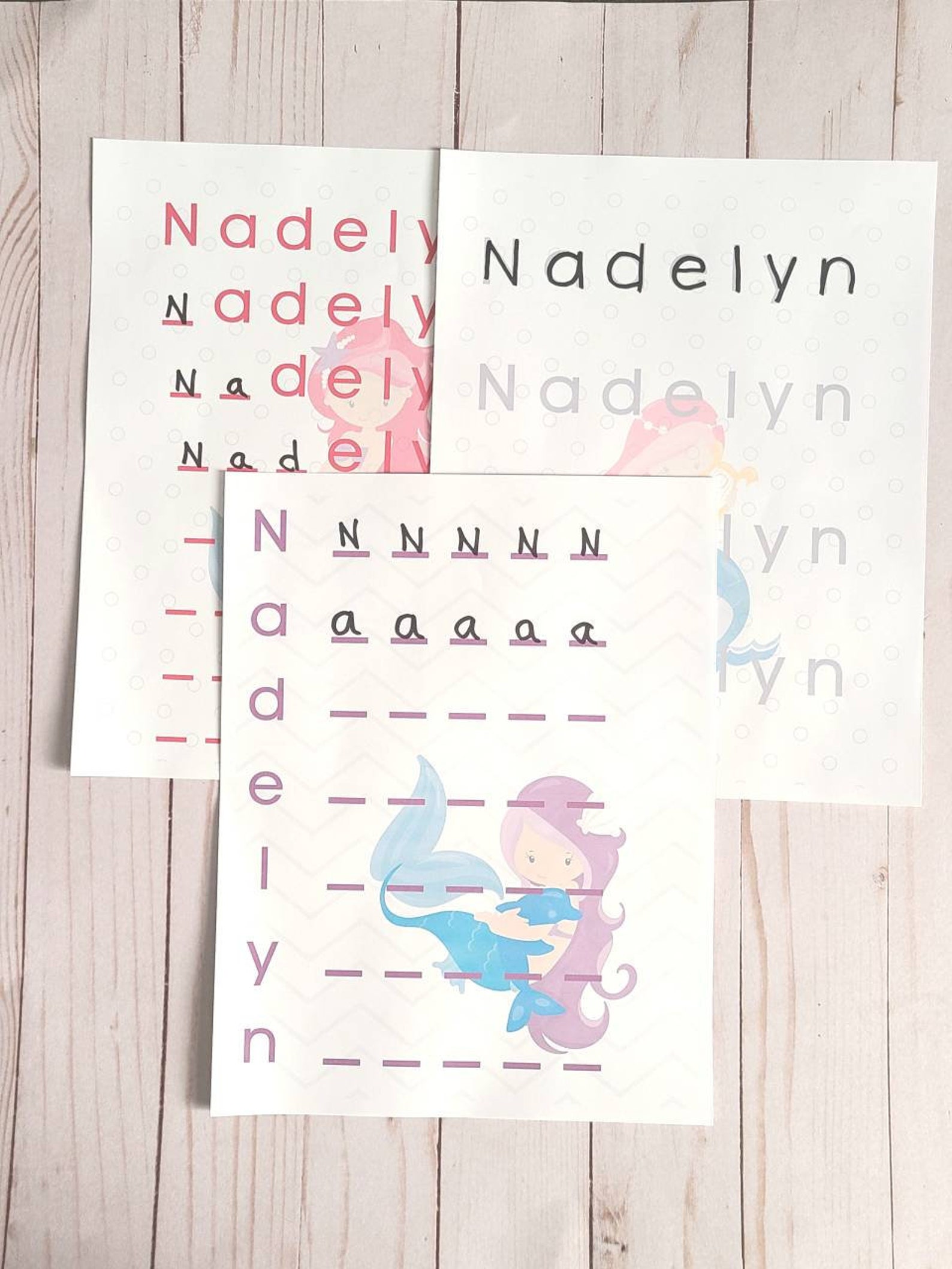 Personalized Dry Erase Name Writing Mat, Name Writing Practice, Name ...