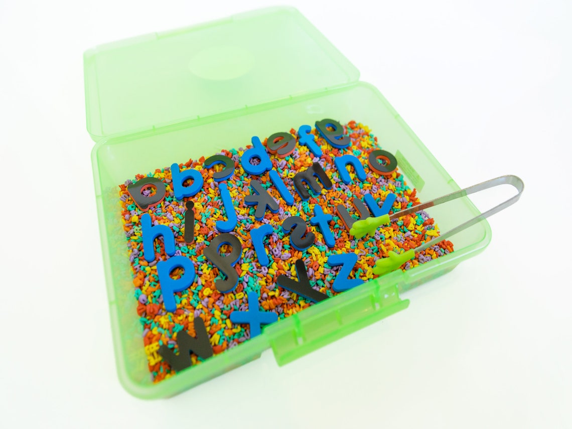 Alphabet Sensory Bin Alphabet Activities Back to School - Etsy