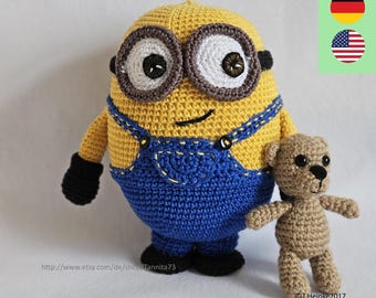 Minion Kevin Amigurumi Crochet Pattern - Etsy UK