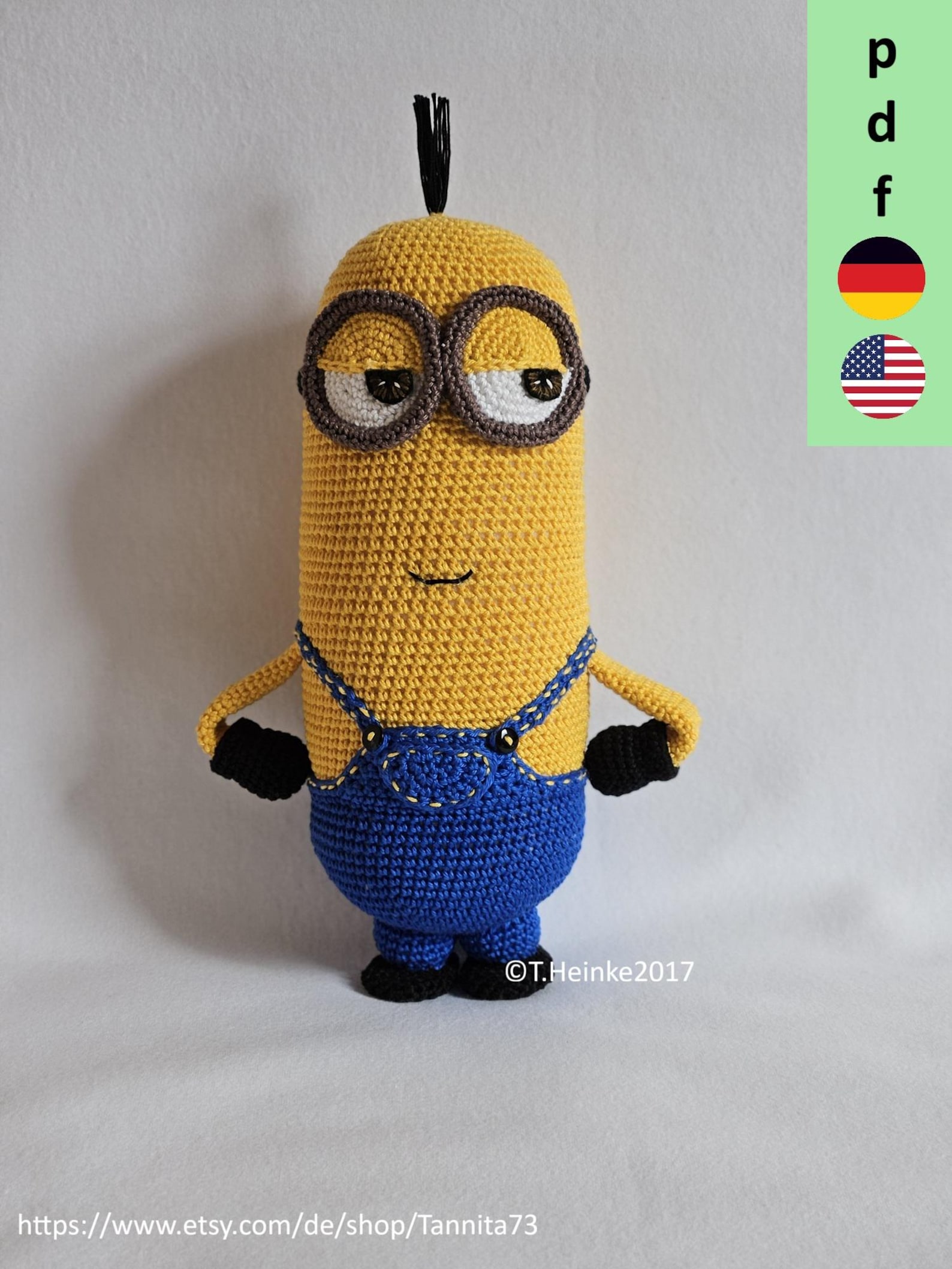 Minion Kevin Amigurumi Crochet Pattern - Etsy UK