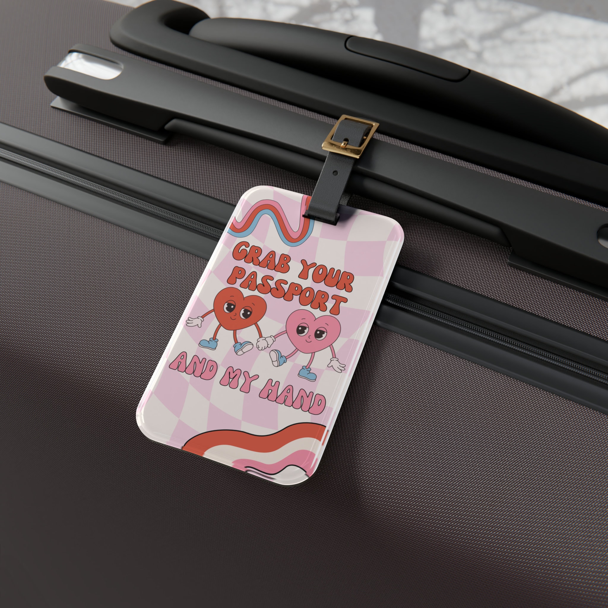 Grab Your Passport and My Hand Luggage Tag - Etsy