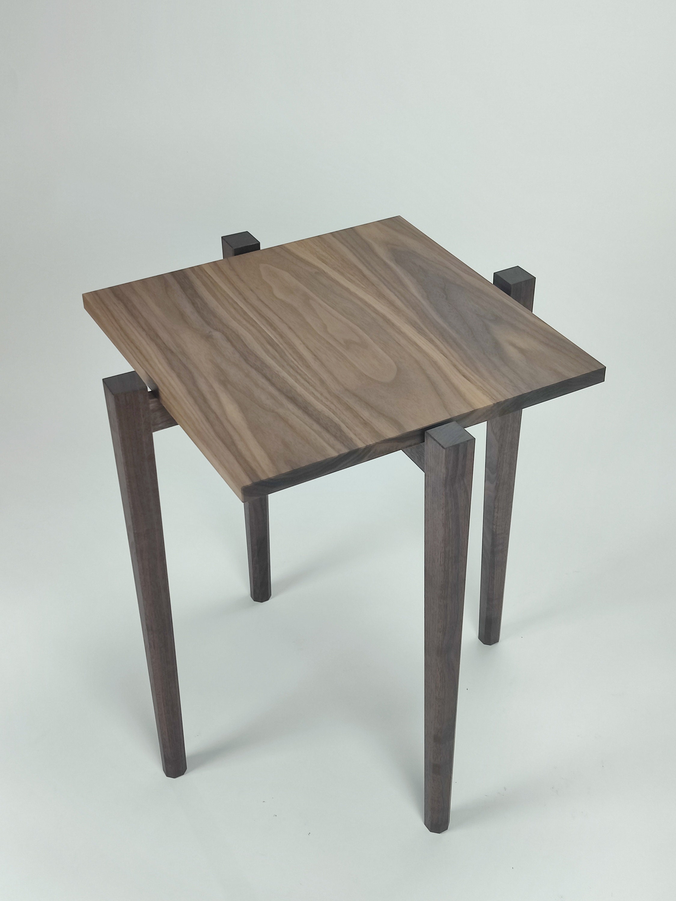 Walnut Side Table, Modern, Minimalist Style - Etsy