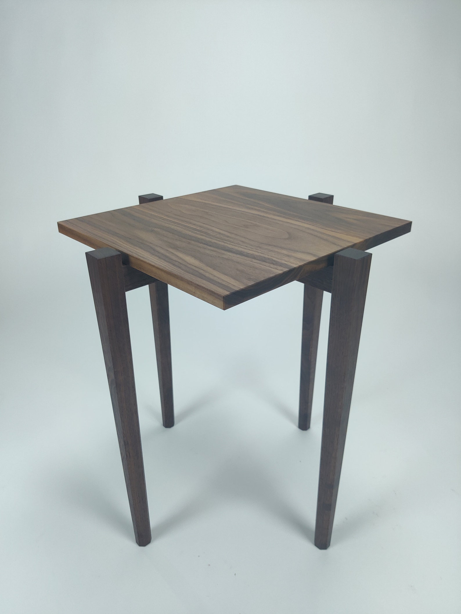 Walnut Side Table, Modern, Minimalist Style - Etsy