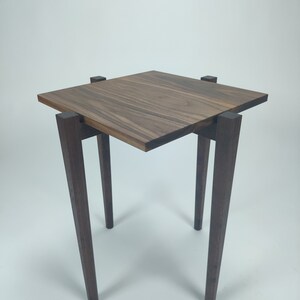 Walnut Side Table, Modern, Minimalist Style - Etsy