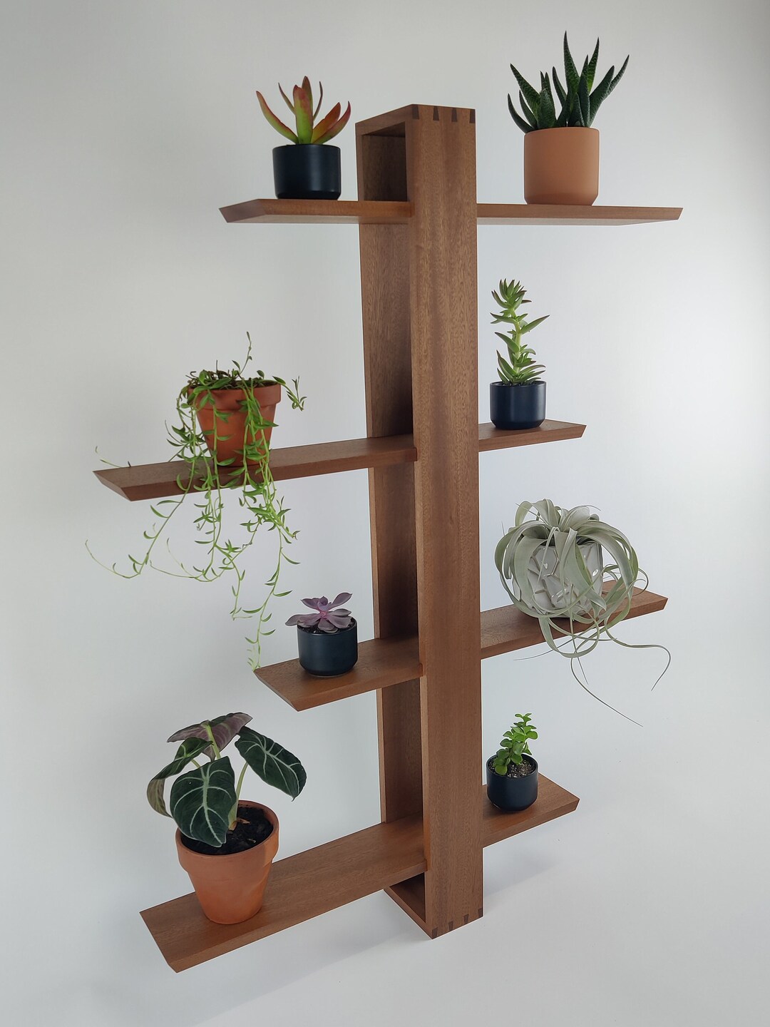 Handmade Shelf in Solid African Mahogany - Etsy