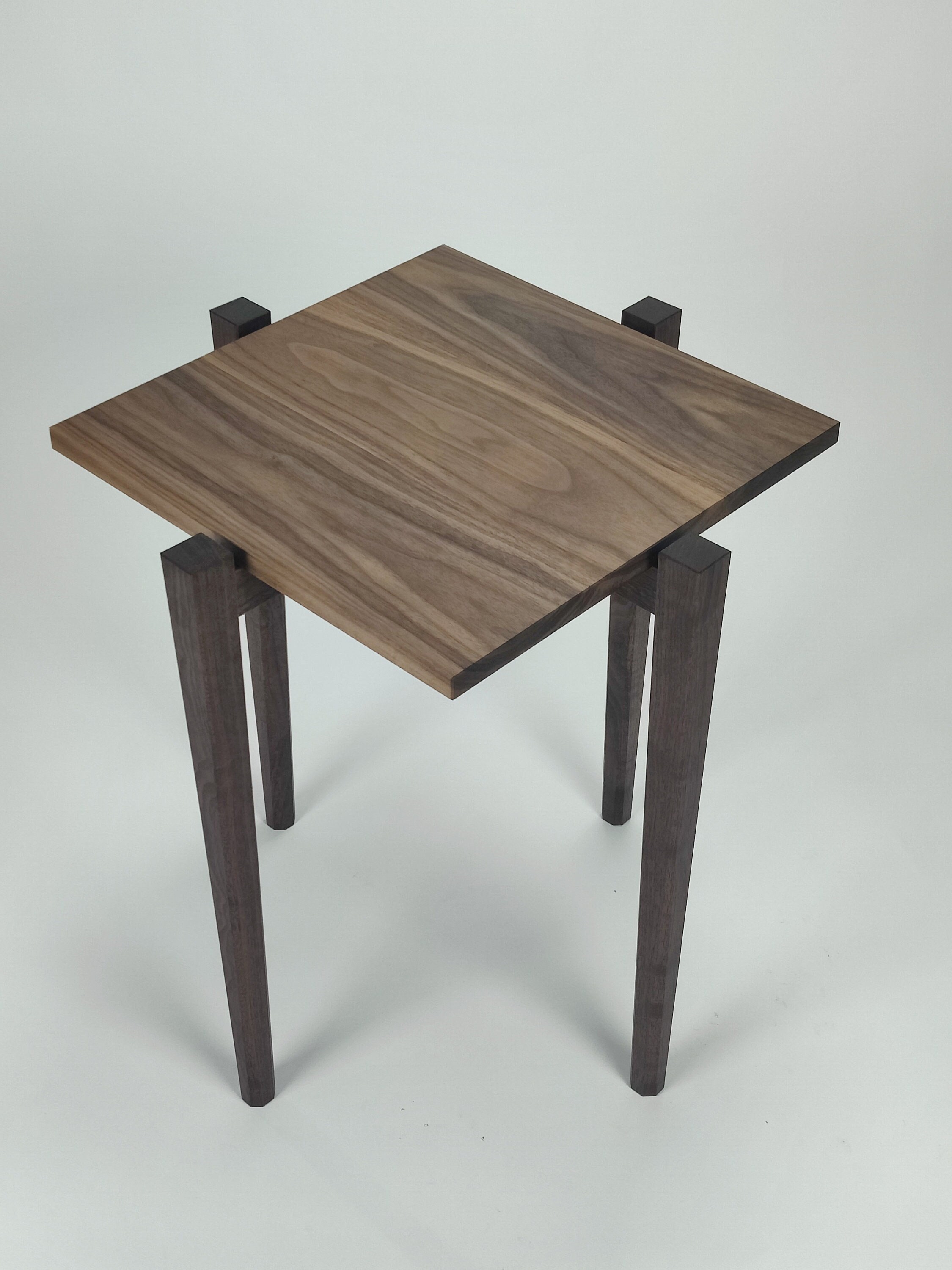 Walnut Side Table, Modern, Minimalist Style - Etsy