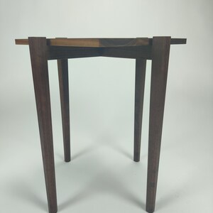 Walnut Side Table, Modern, Minimalist Style - Etsy