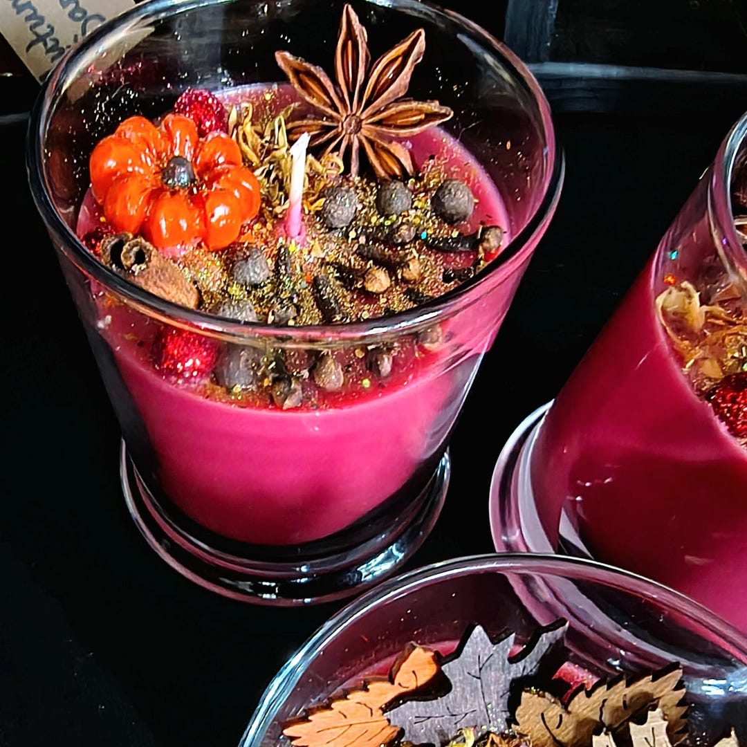 Candle for Autumn Altar, Mabon, Samhain, Seasonal ~ Handmade Luxury ...