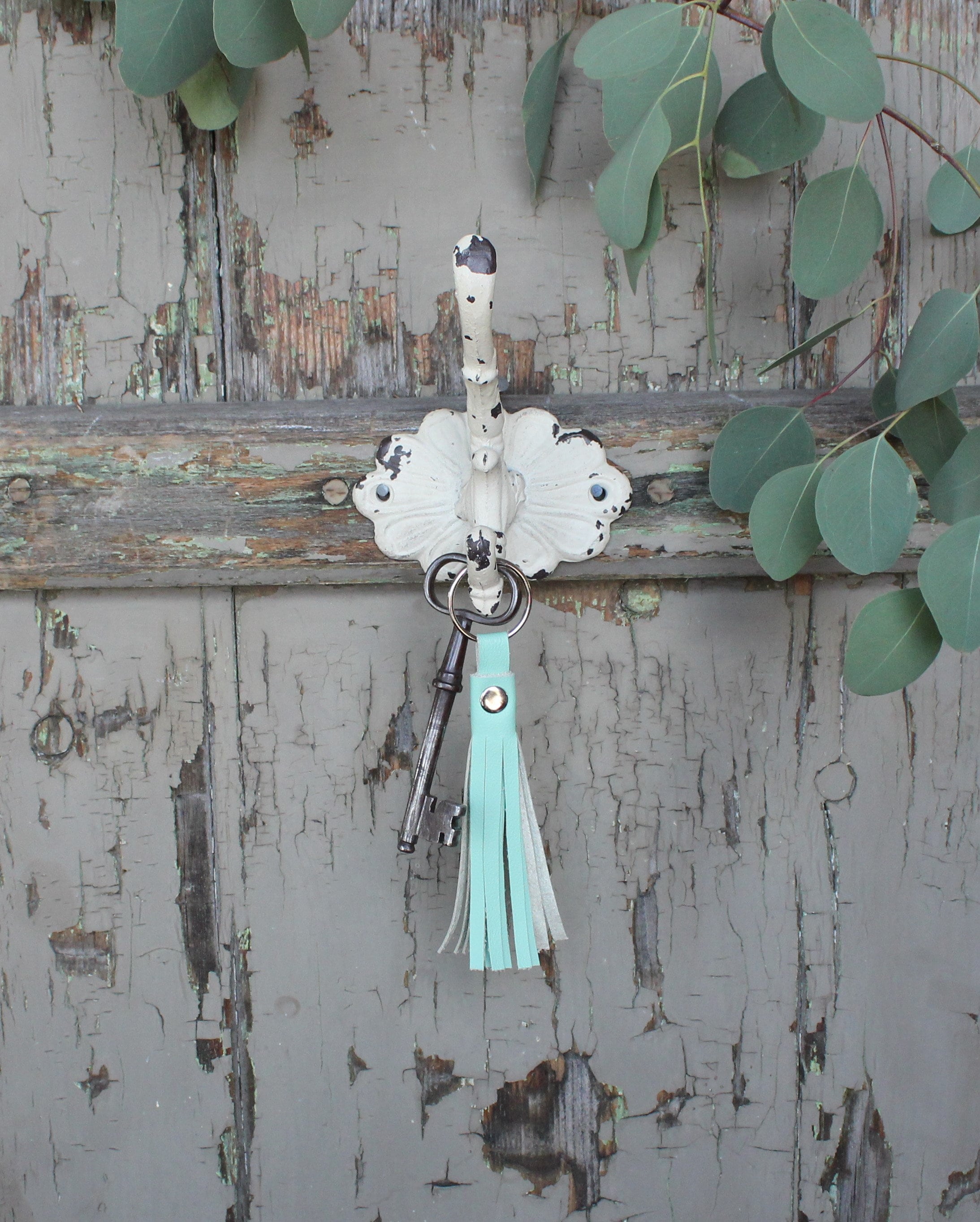 Key Fob Leather Tassel Tassel Etsy
