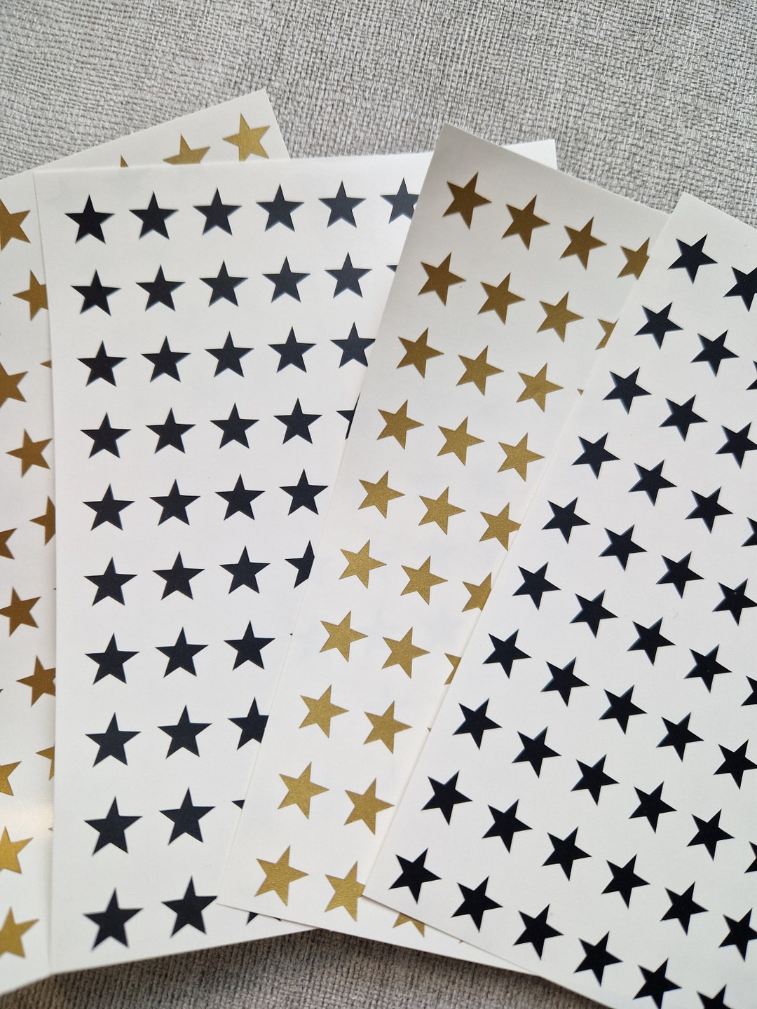 2 Bögen Din A6 Bogen mit je 80 Sternen Sternchen Sticker Aufkleber ...