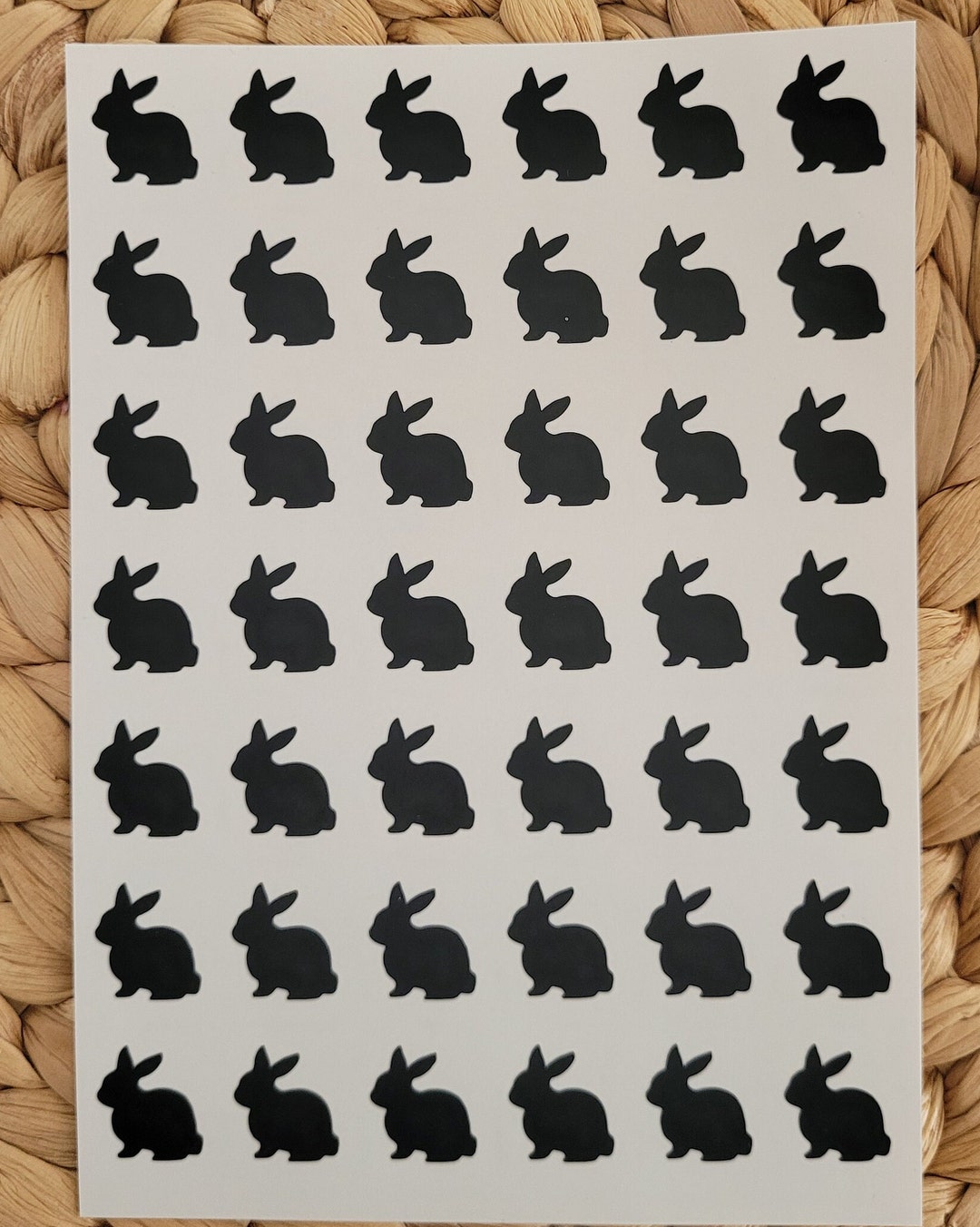 Din A6 Sheet of 42 Bunnies Easter Bunny Stickers Vinyl 1.5 Cm High - Etsy