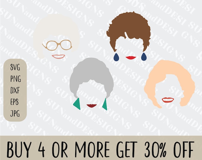 Golden Girls Hair SVG Cut Files Golden Girls Design Sophia, Dorothy ...