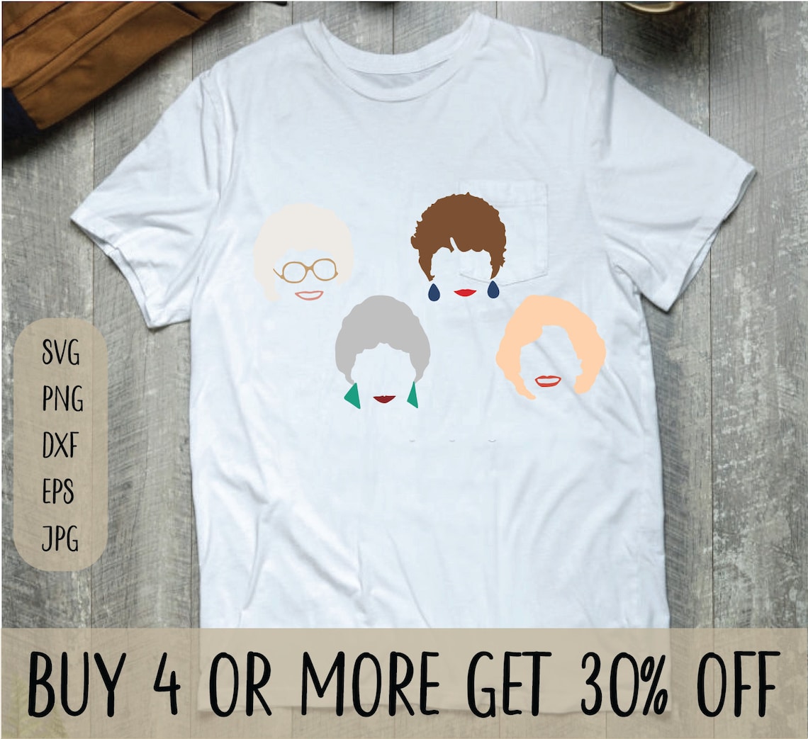 Golden Girls Hair SVG Cut Files Golden Girls Design | Etsy