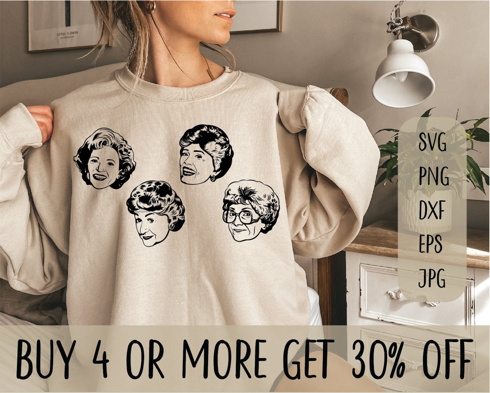 Golden Girls Svg Bundle, Portrait Svg Bundle, Cricut Cut File ...