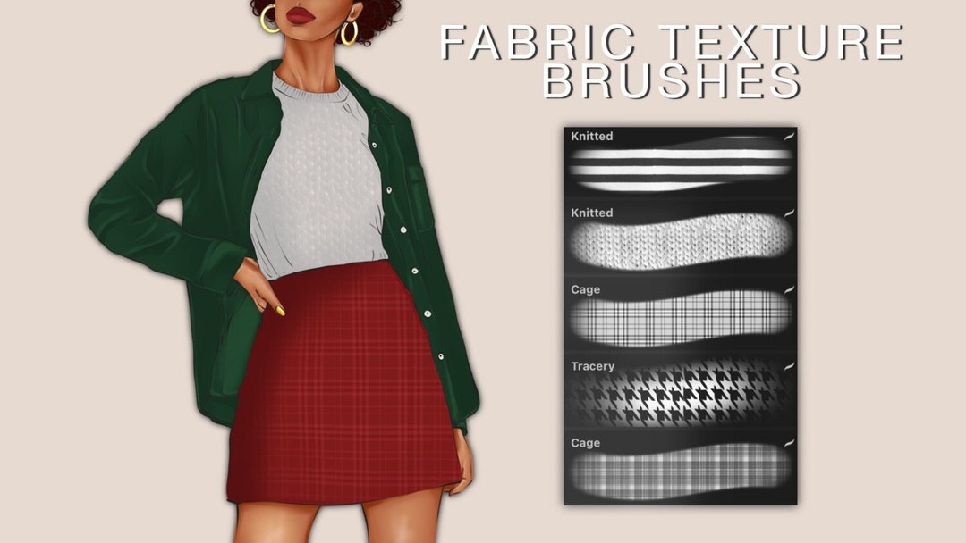 Procreate Fabric Texture Brushes. Textile Brushes Set. Procreate ...