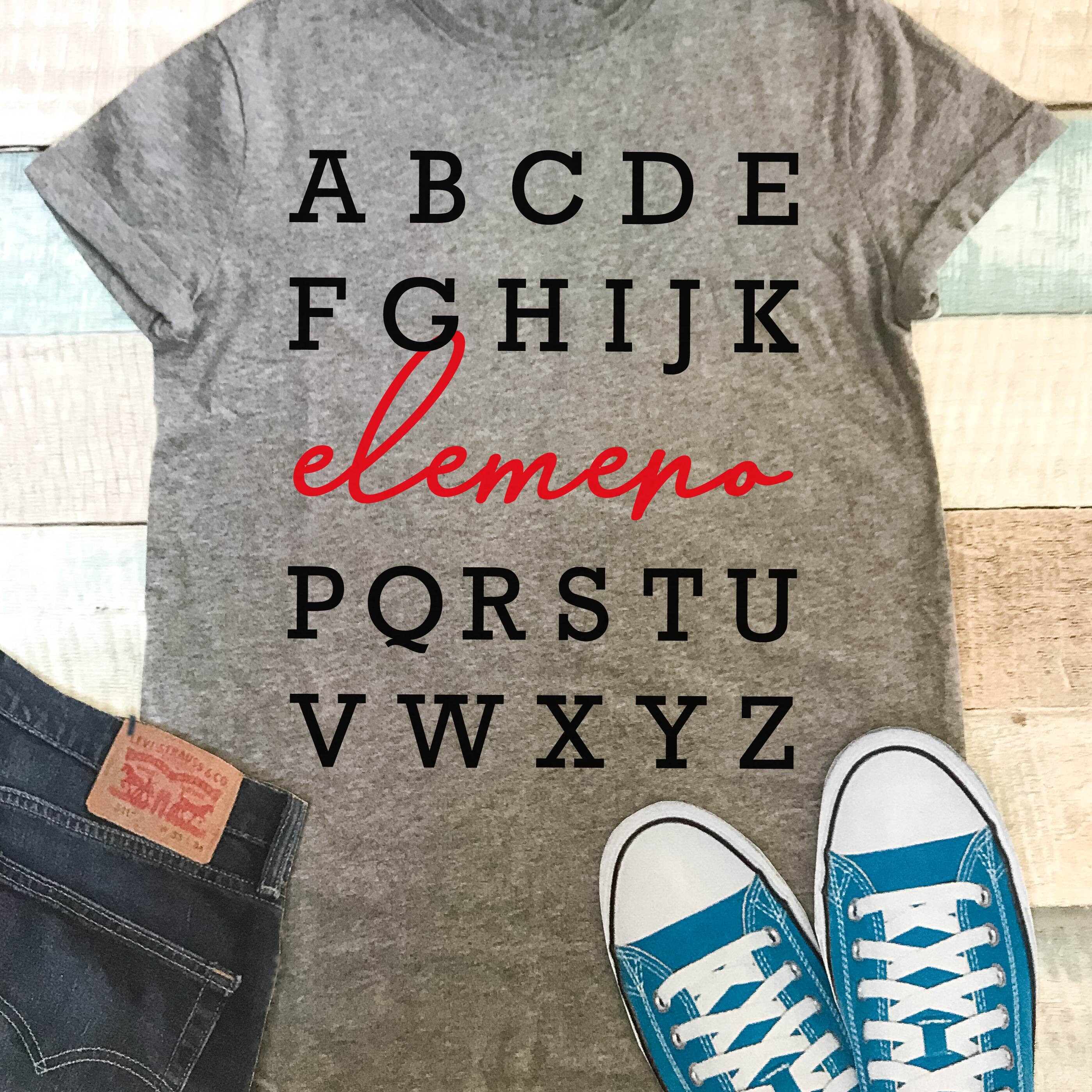 ABC svg elemeno svg school svg back to school svg teacher | Etsy