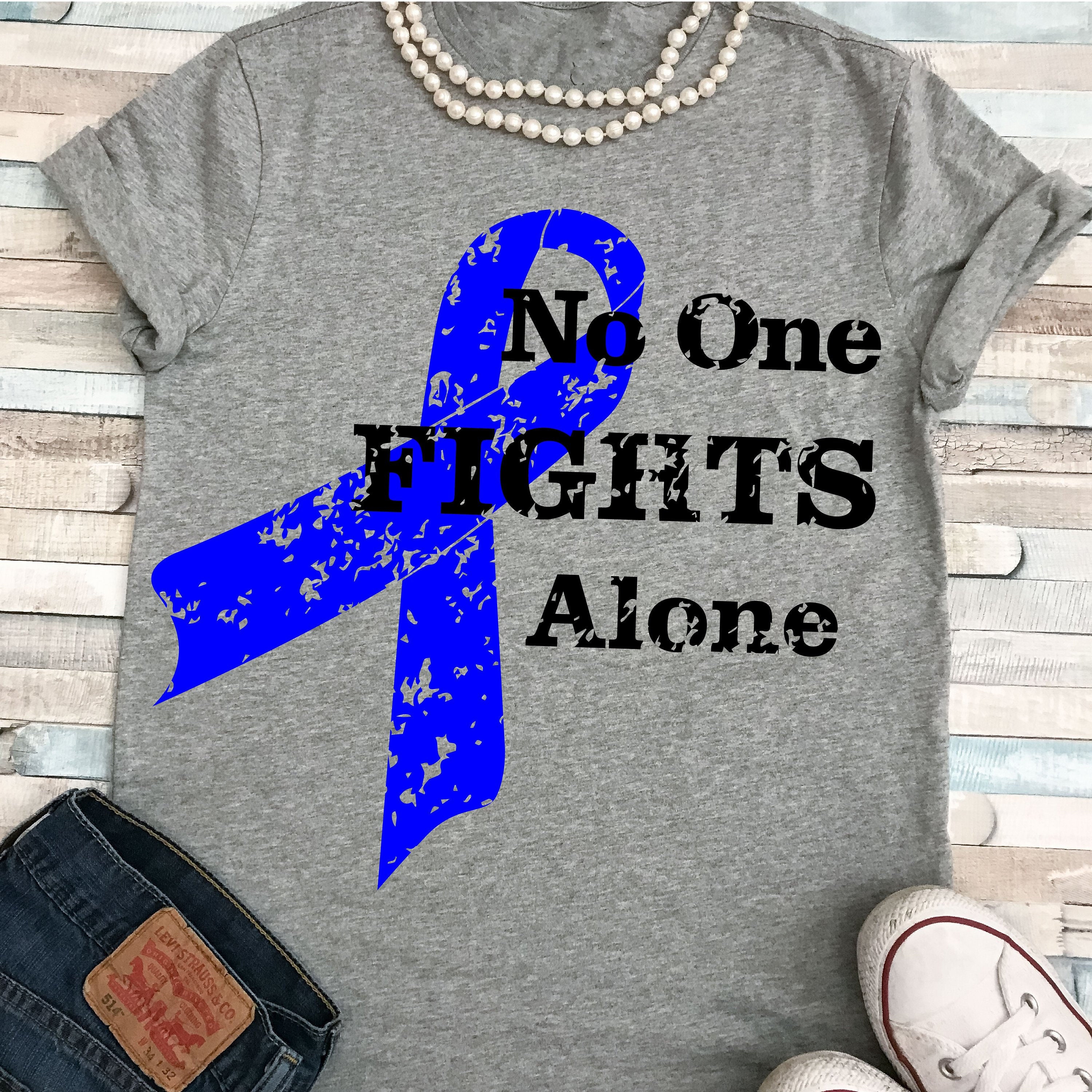 Printable files Cancer Awareness distressed ribbon with a | Etsy