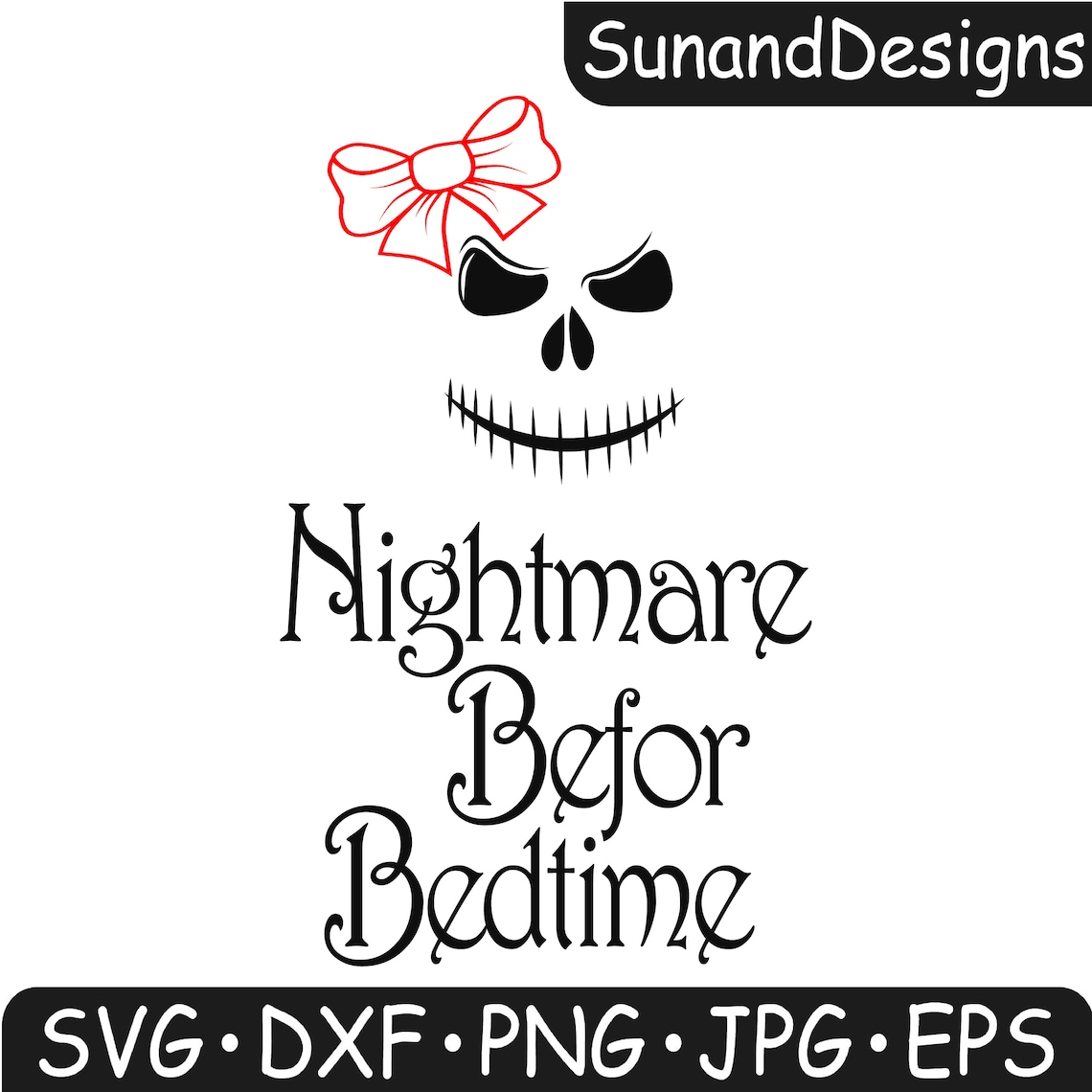 Nightmare Before Bedtime Digital Saying for Halloween Spooky | Etsy