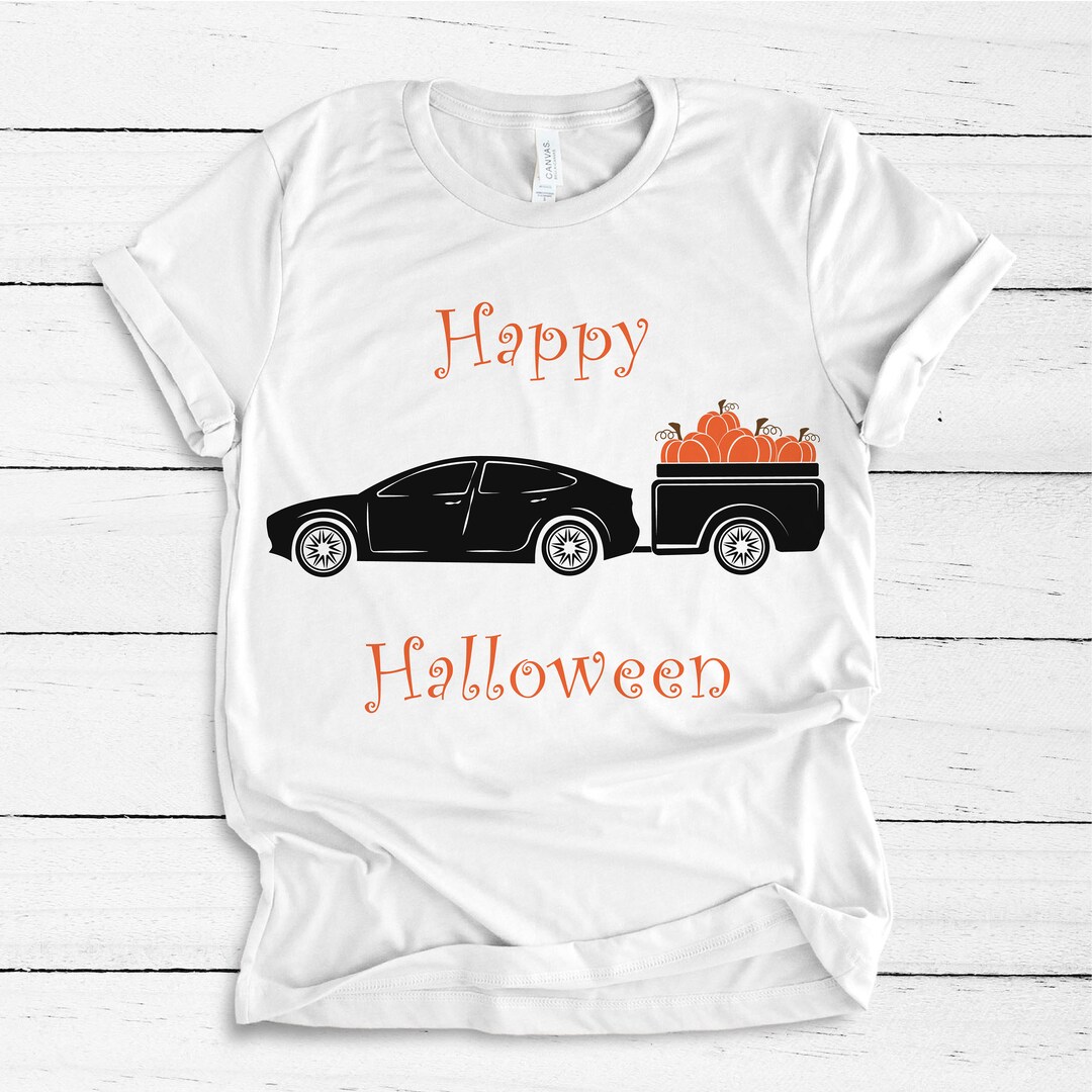Happy Halloween Tesla M3 Digital Files for Halloween T-shirt Design ...