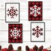 Red Buffalo Plaid Farmhouse Christmas Wall Art Set Christmas - Etsy Canada