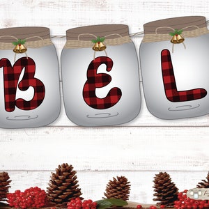 Red Buffalo Plaid Farmhouse Christmas Wall Art Set Christmas - Etsy Canada