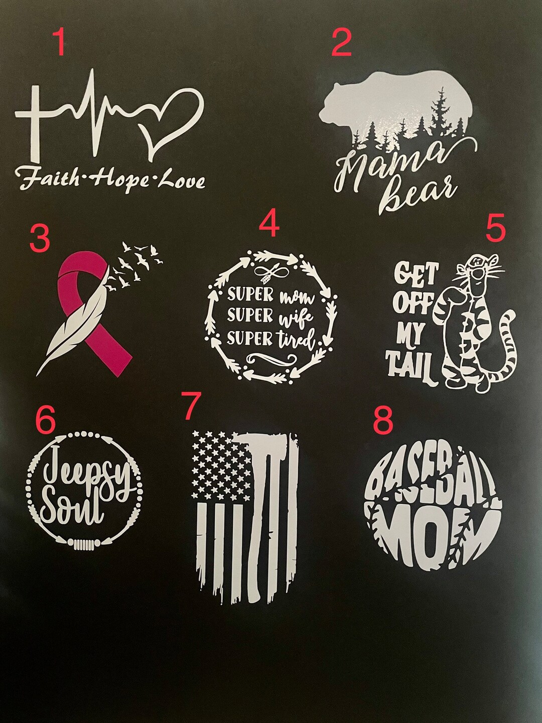 Car Window Decals, Bumper Stickers, Custom Car Stickers, Personalized ...