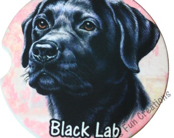 Black Lab Car Coaster - Etsy