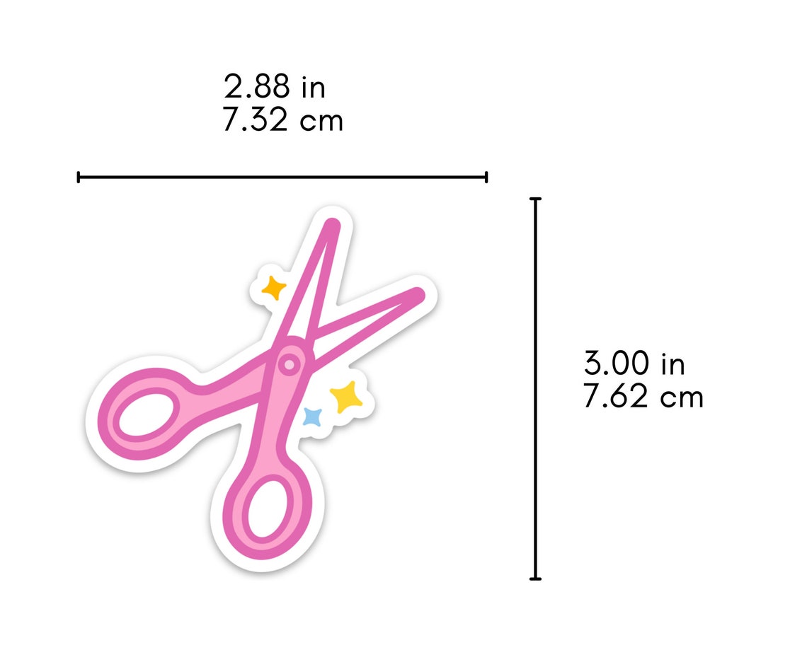 SCISSORS Die Cut Sticker - Etsy