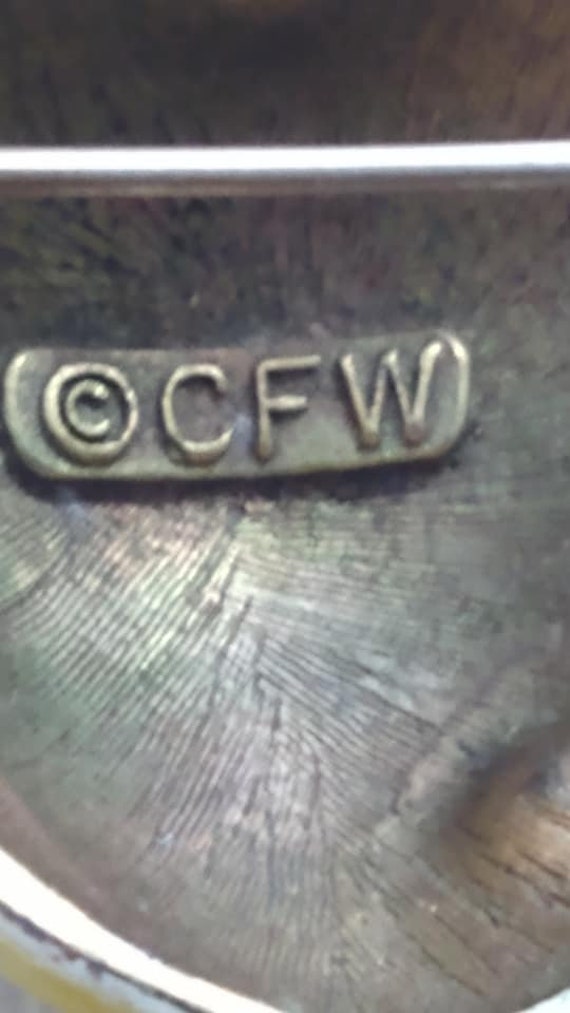 Handcrafted CFW yellow apricot enamel brooch - Gem